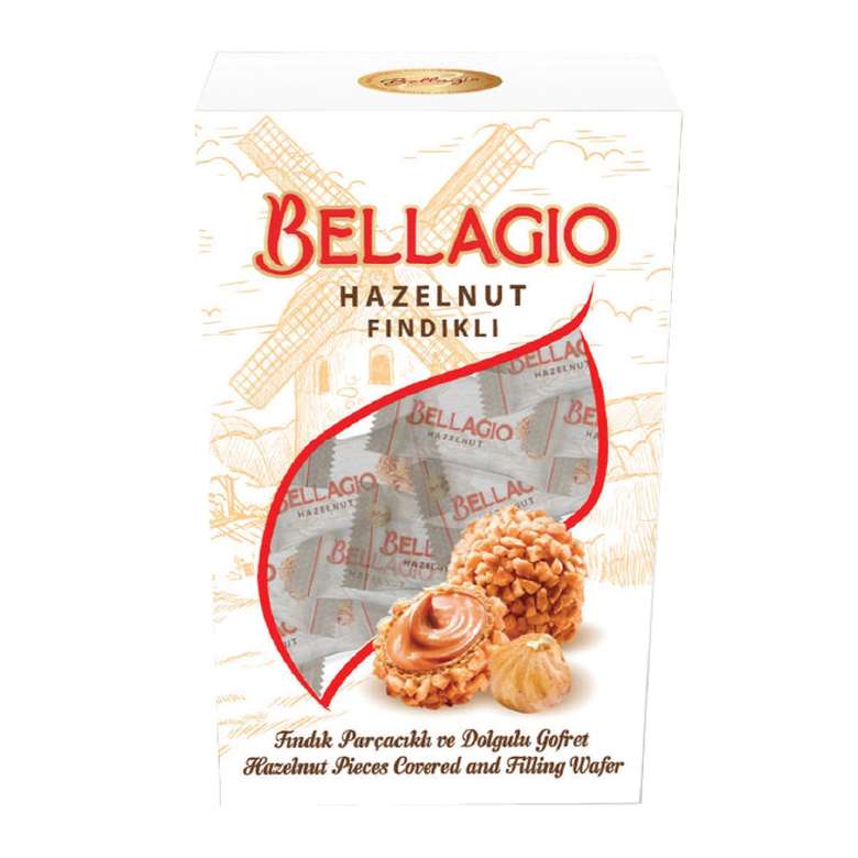 CMarket | Bellagio Hazelnut Flakes Filled Wafers 20 pcs