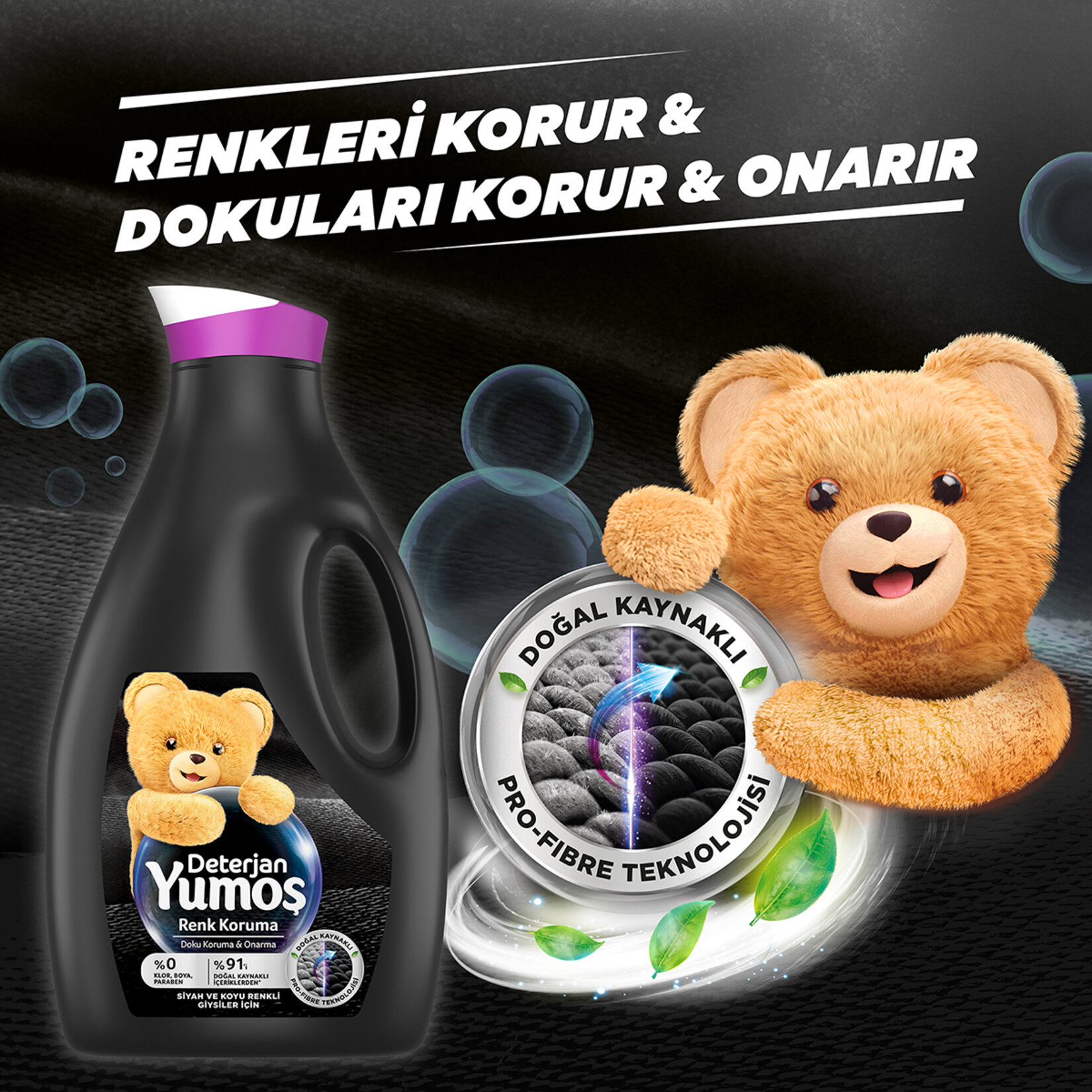 CMarket | Yumos Liquid Care Laundry Detergent For Black and Dark Colored Clothes 2520 ml