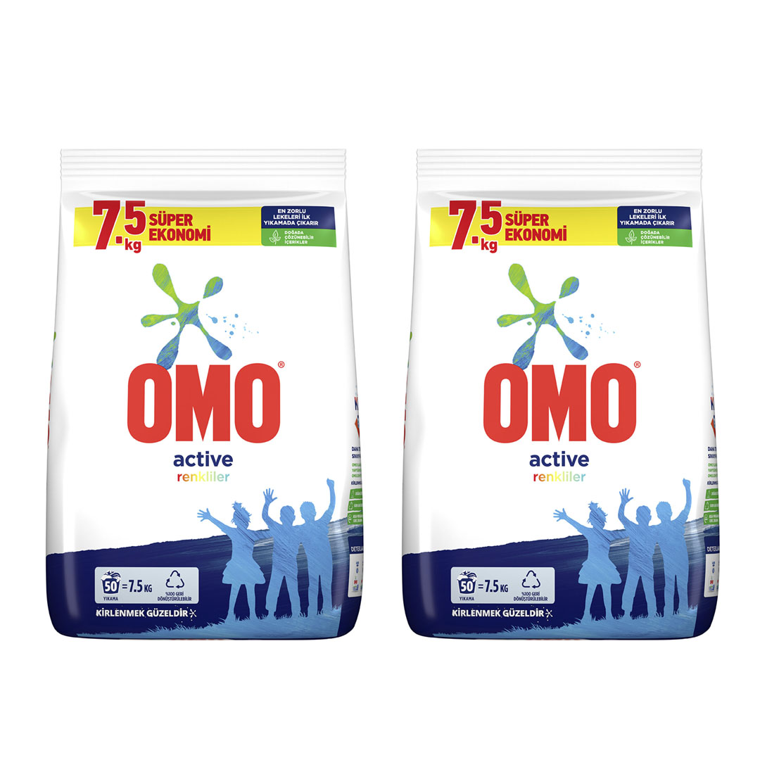 CMarket | Omo Active Fresh Colors Powder Detergent 50 Washes 7.5 Kg X 2