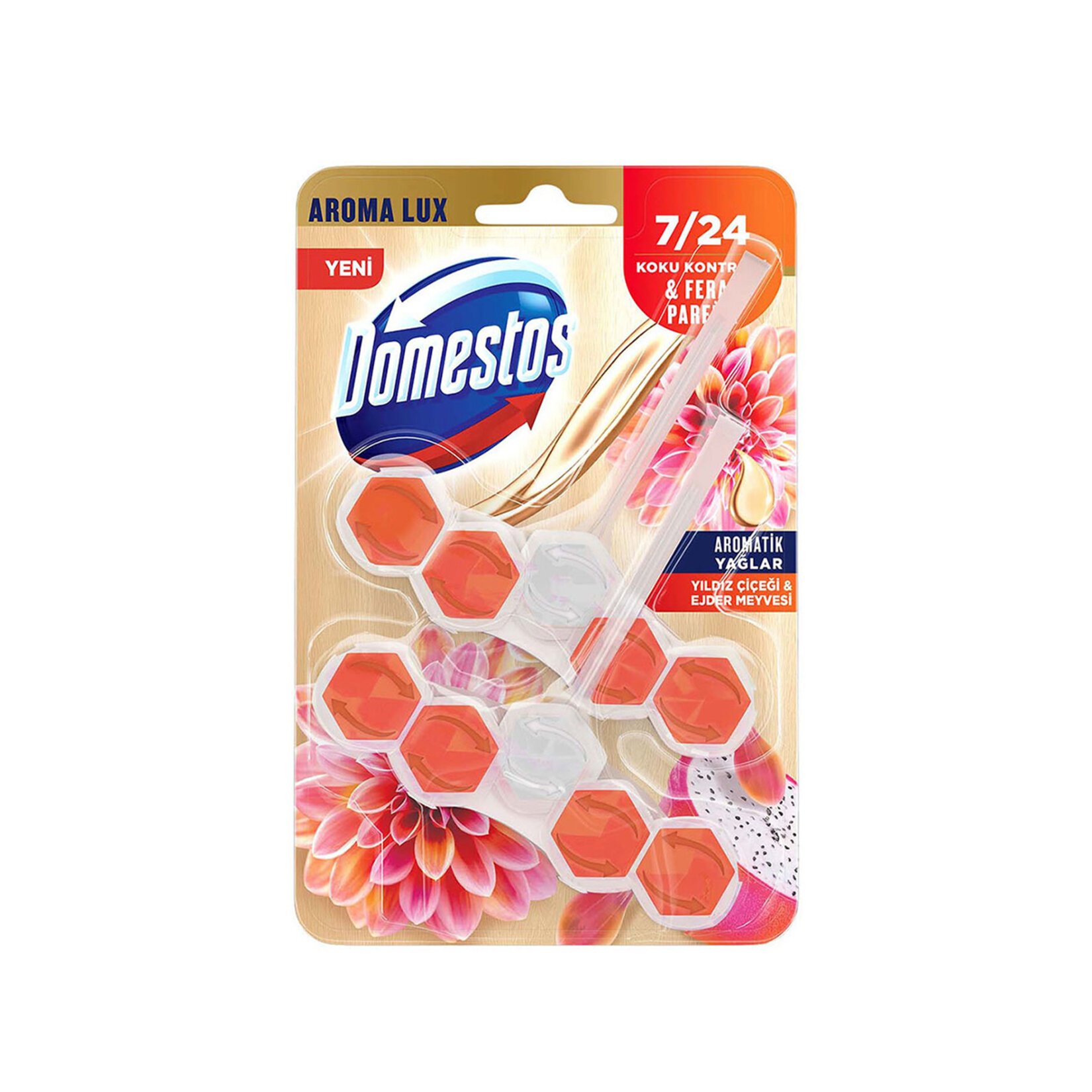 CMarket | Domestos Toilet Block Aroma Lux Star Flower & Dragon Fruit 100 G