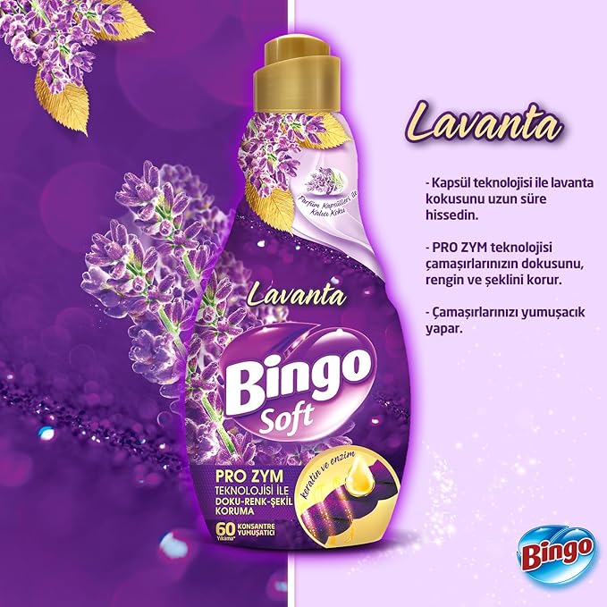 CMarket | Bingo Soft Concentrated Fabric Softener Lavender 1440 ml 60 ...